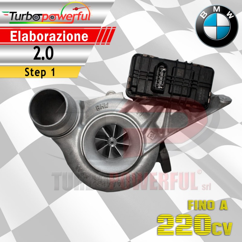 Turbo maggiorato 2.0 Bwm 49335-00500 Step1 fino a 220cv